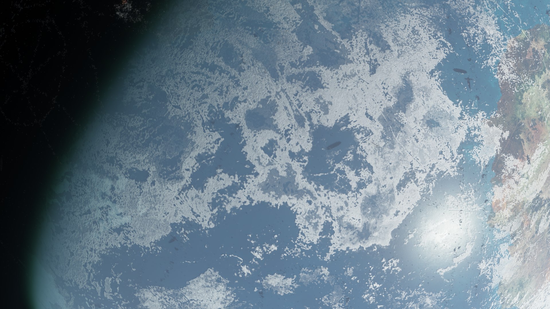 Cold Alien Planet 16K model - TurboSquid 1808408