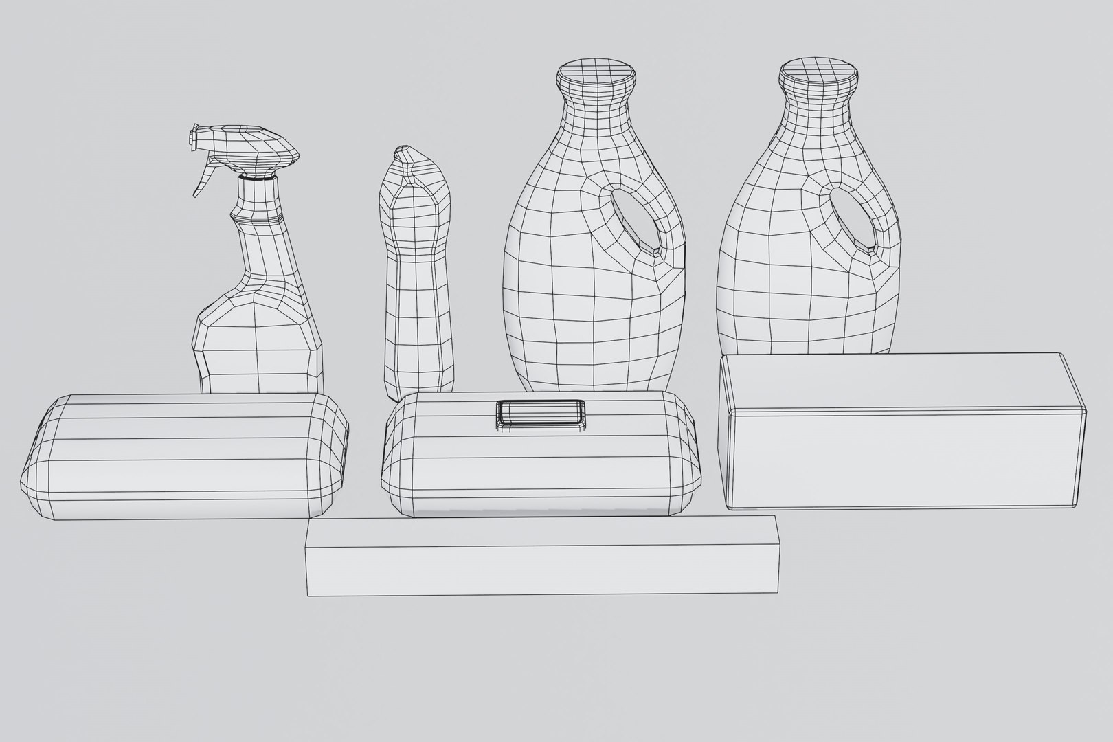 3D Cleaning Pack Model - TurboSquid 2323188
