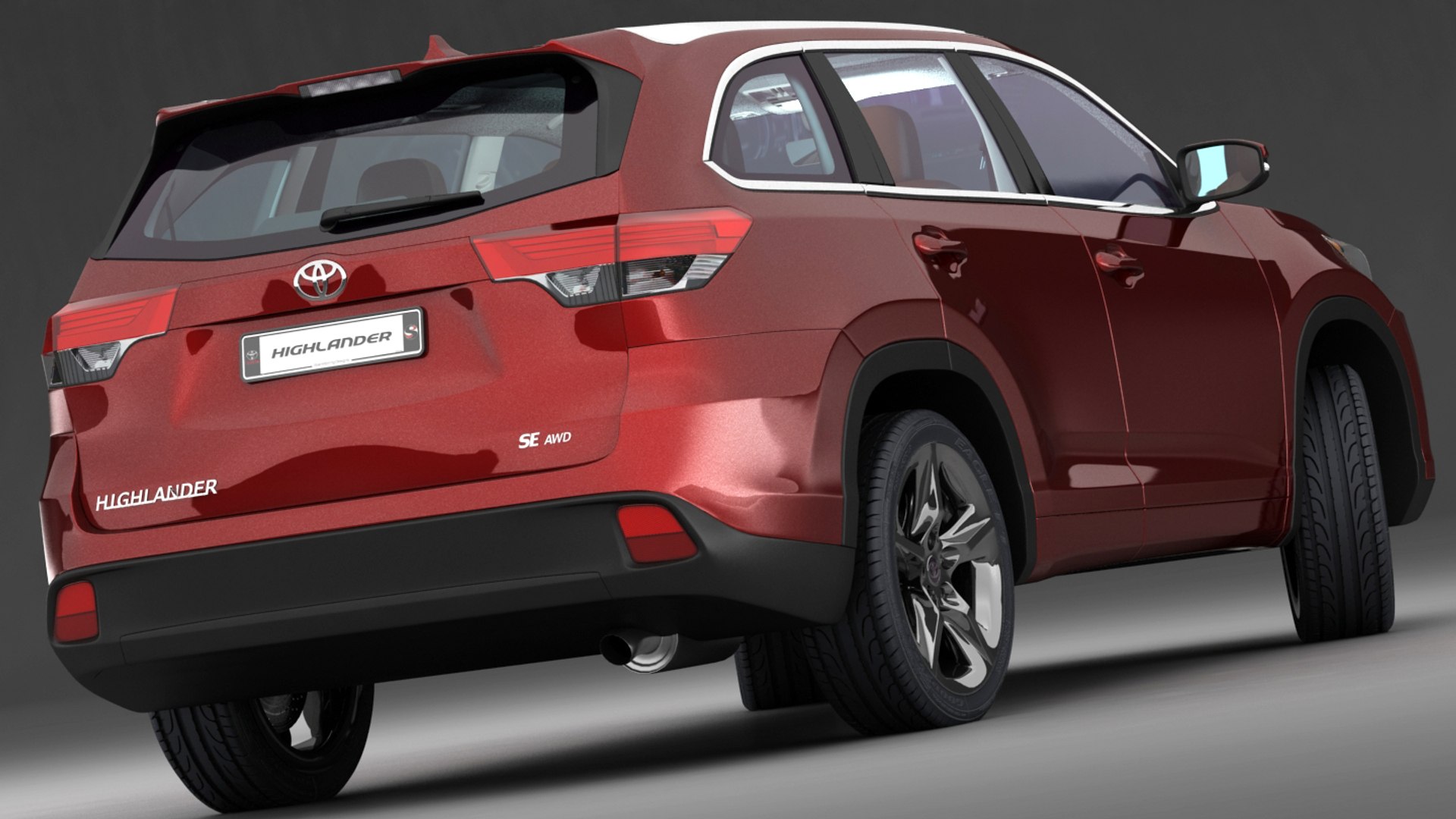 Toyota Highlander 2018 3D Model - TurboSquid 1320053