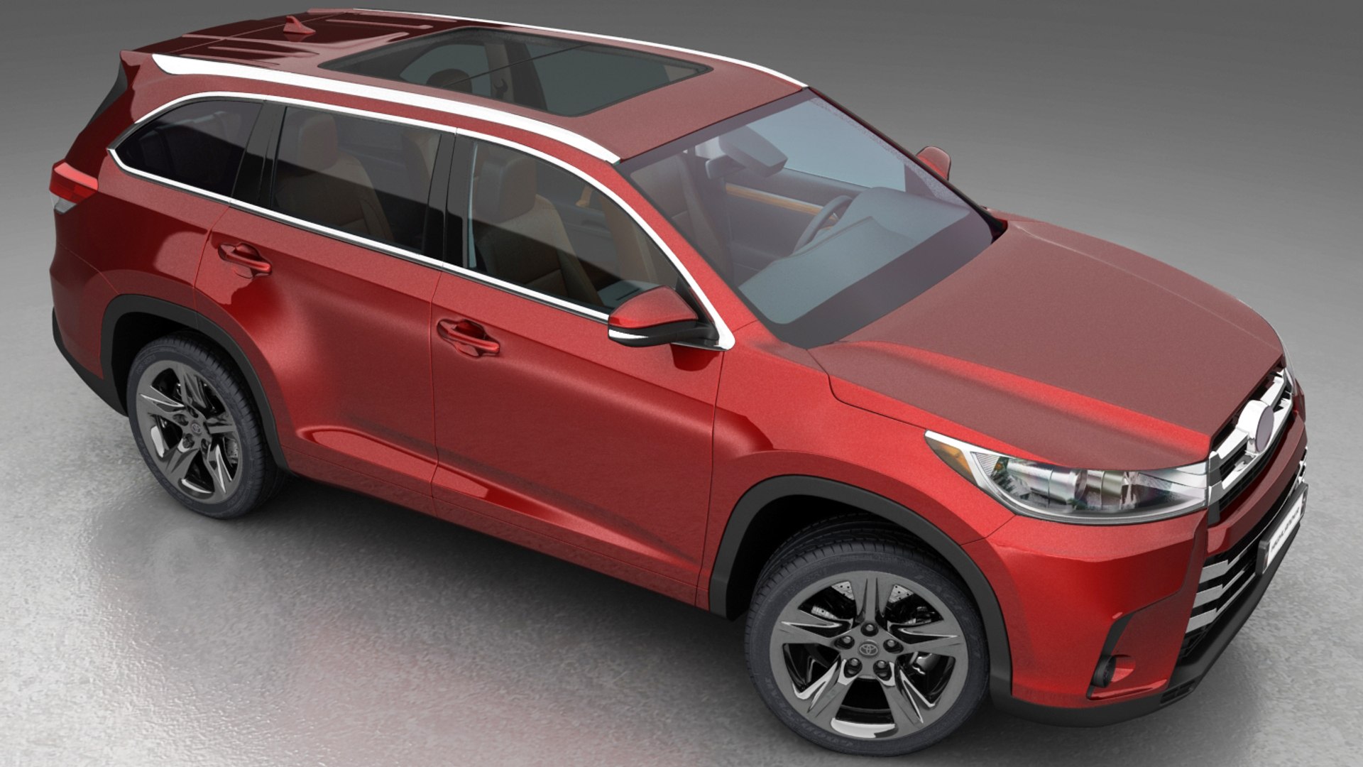 Toyota Highlander 2018 3D Model - TurboSquid 1320053