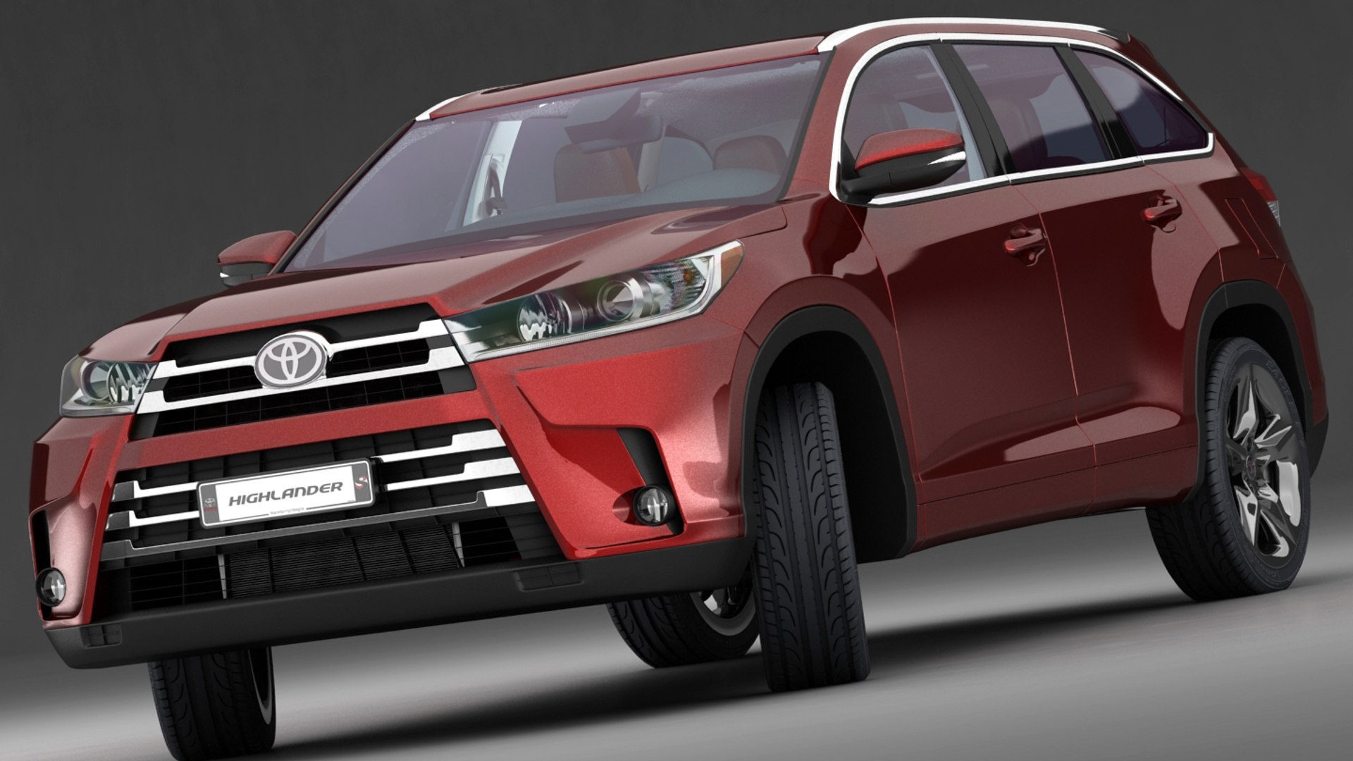 Toyota Highlander 2018 3D Model - TurboSquid 1320053