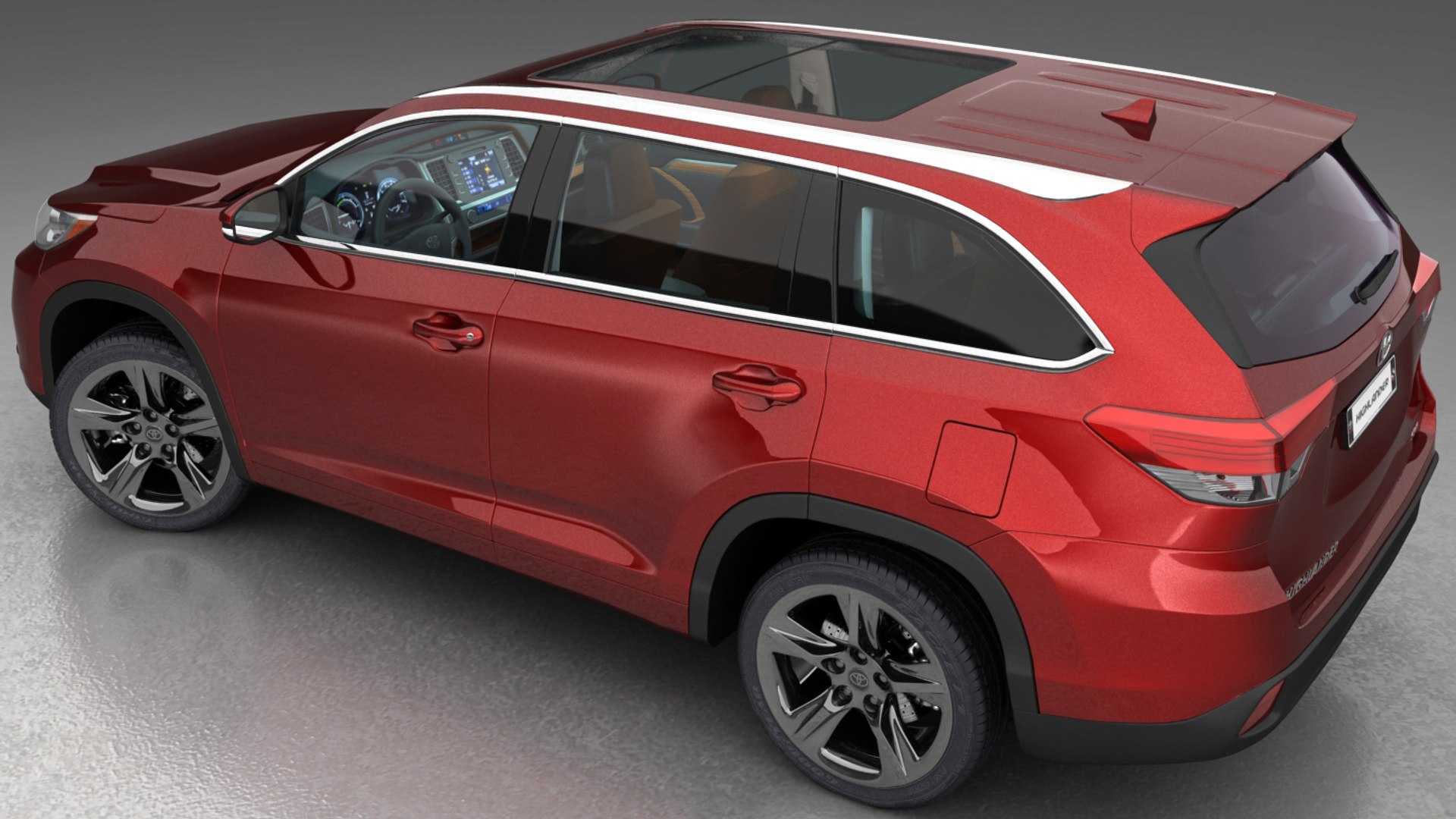 Toyota Highlander 2018 3D Model - TurboSquid 1320053