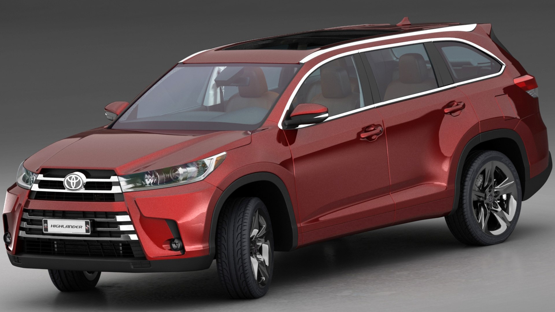 Toyota Highlander 2018 3D Model - TurboSquid 1320053