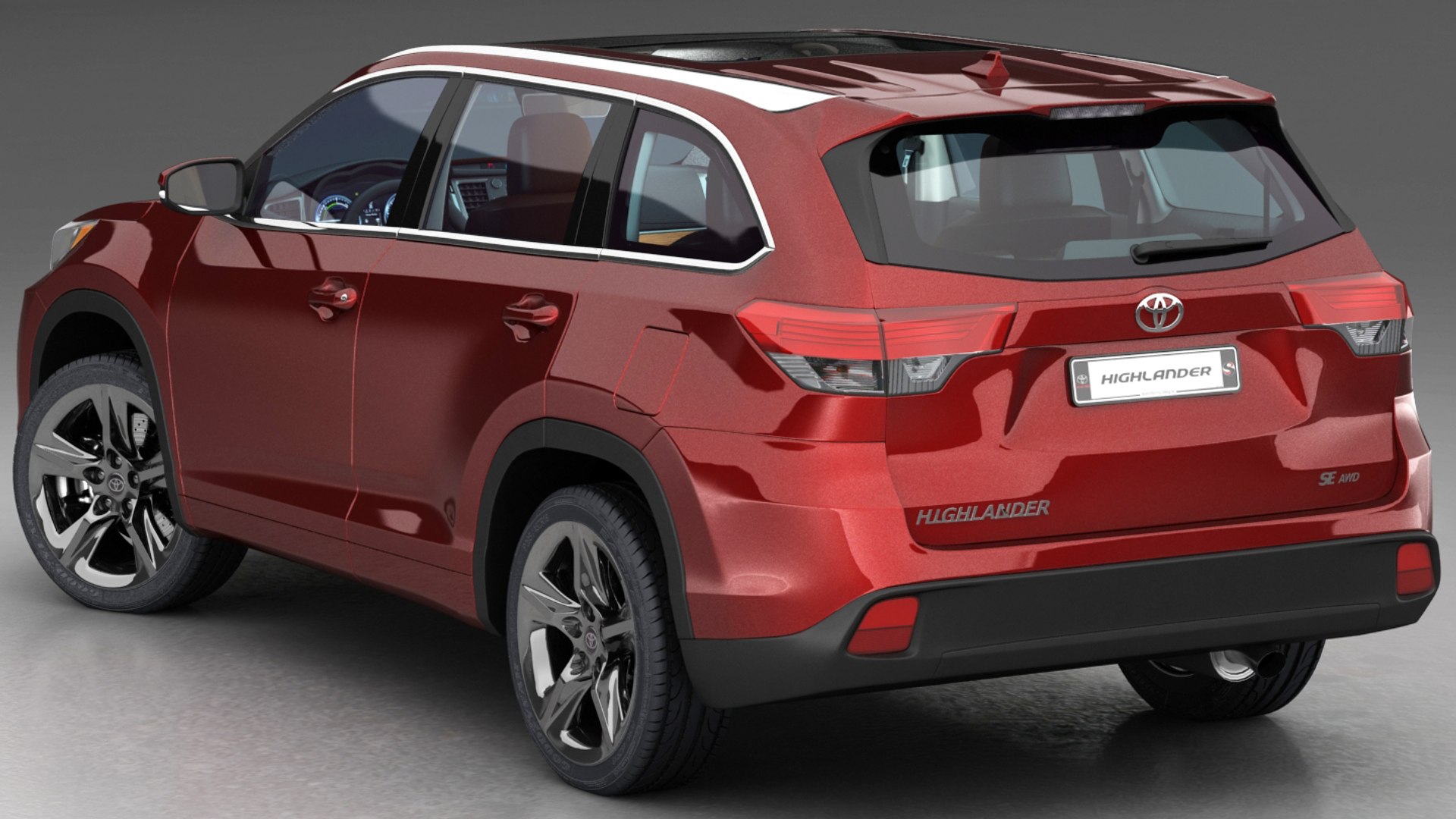 Toyota Highlander 2018 3D Model - TurboSquid 1320053