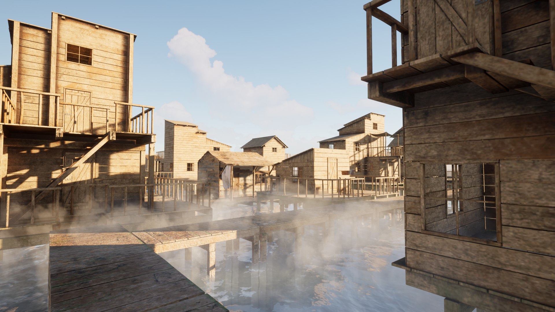 3D Water Town - TurboSquid 2297956