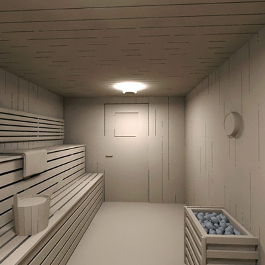 Sauna Interior 3d Model