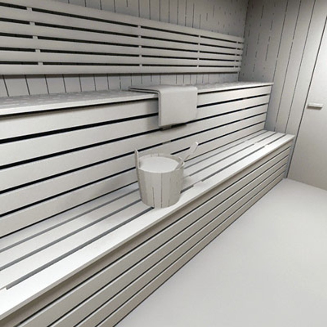 Sauna Interior 3d Model
