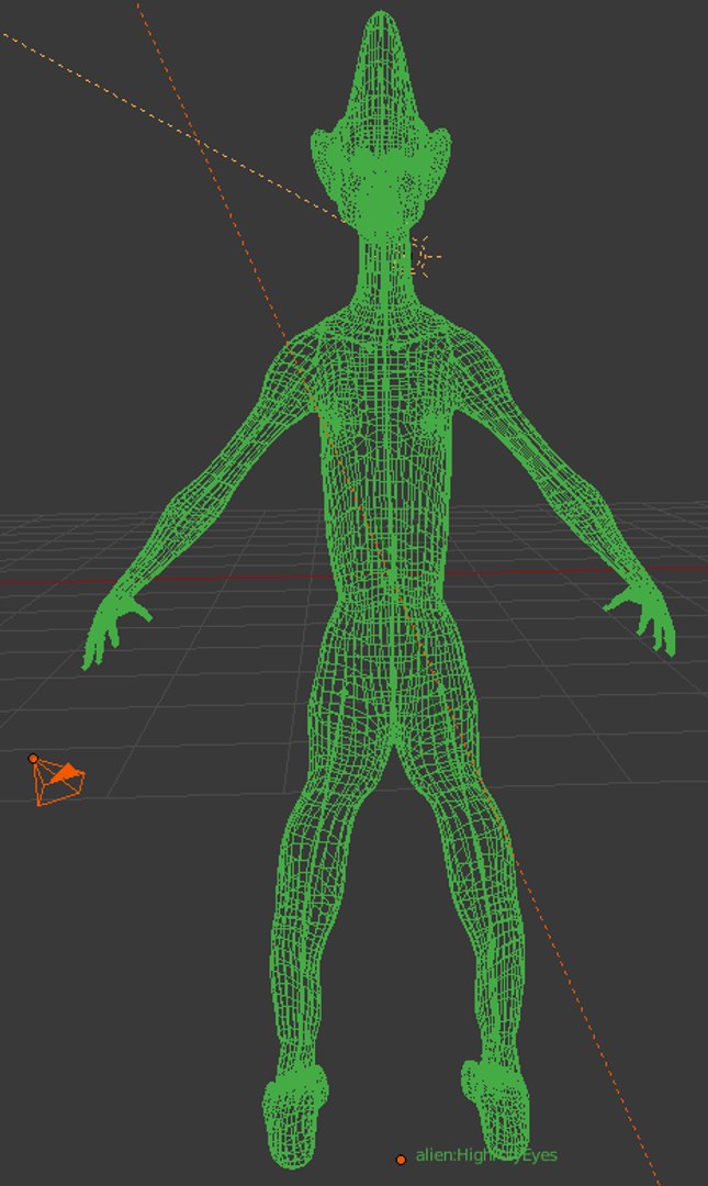 Free Funny Alien Rigged 3d Model