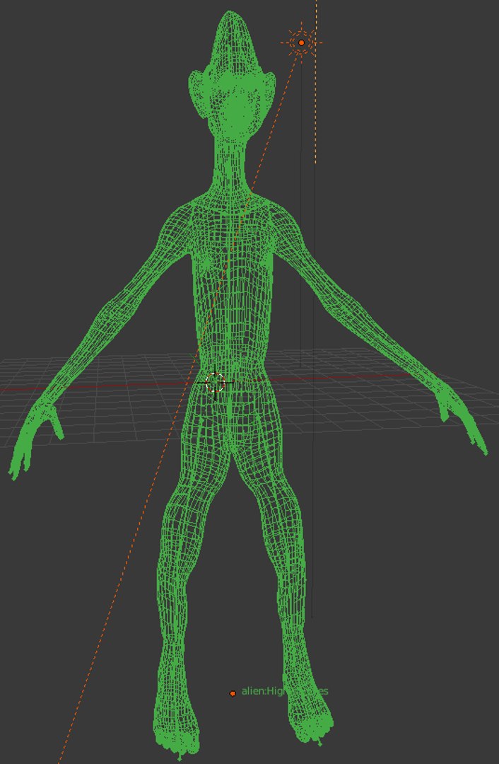 Free Funny Alien Rigged 3d Model