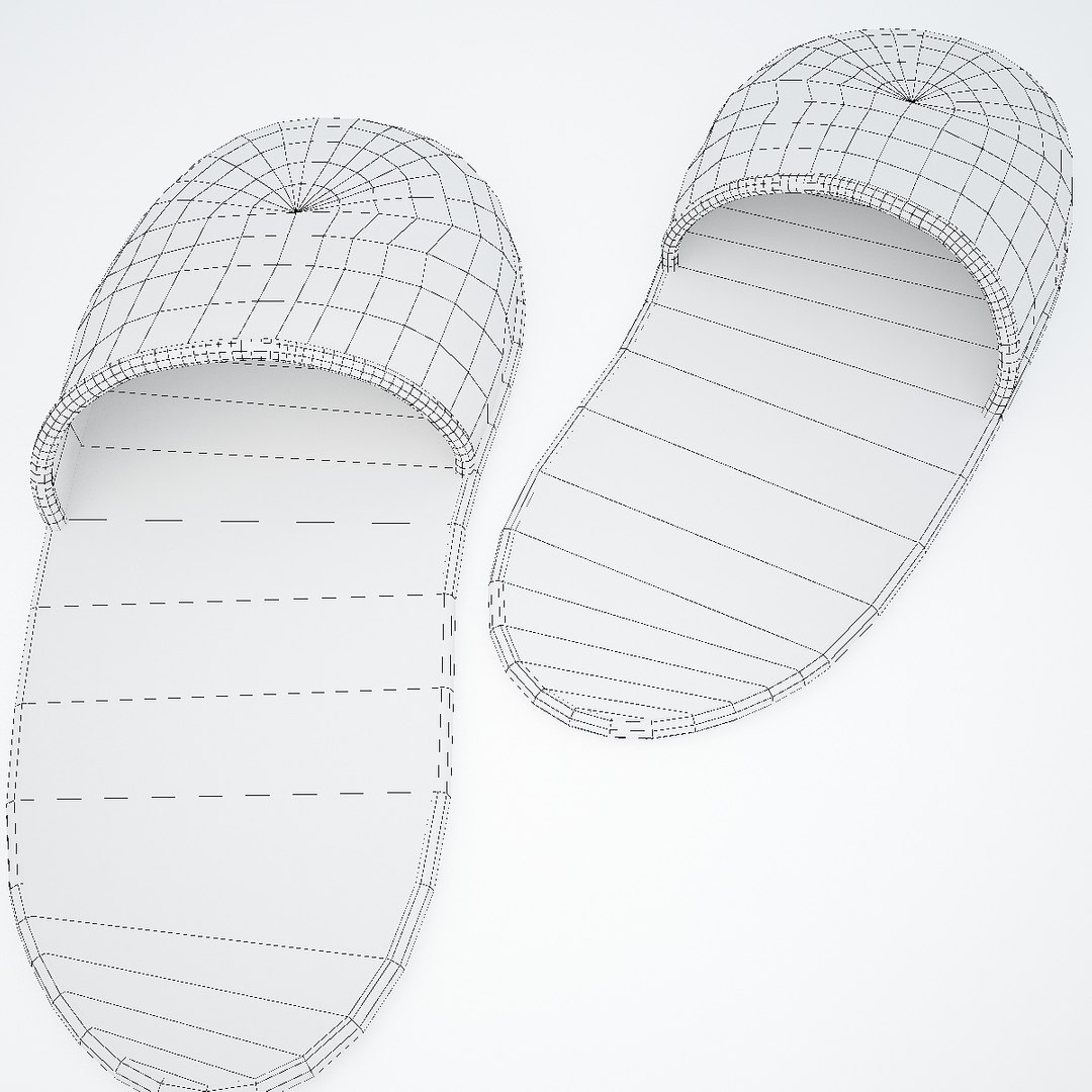 Slippers V-ray 3d Model