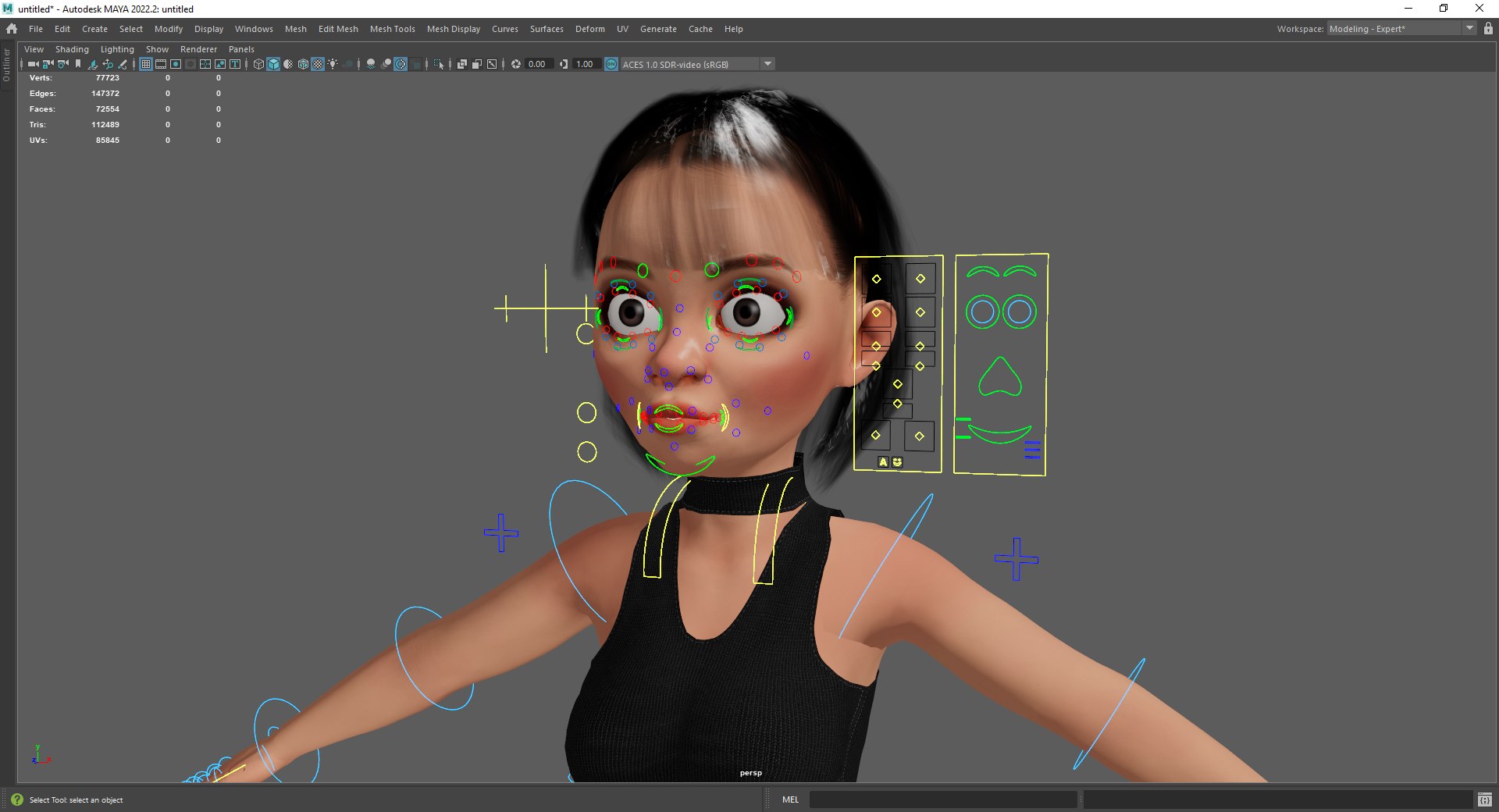 Cartoon Cute Woman Model - TurboSquid 2272890