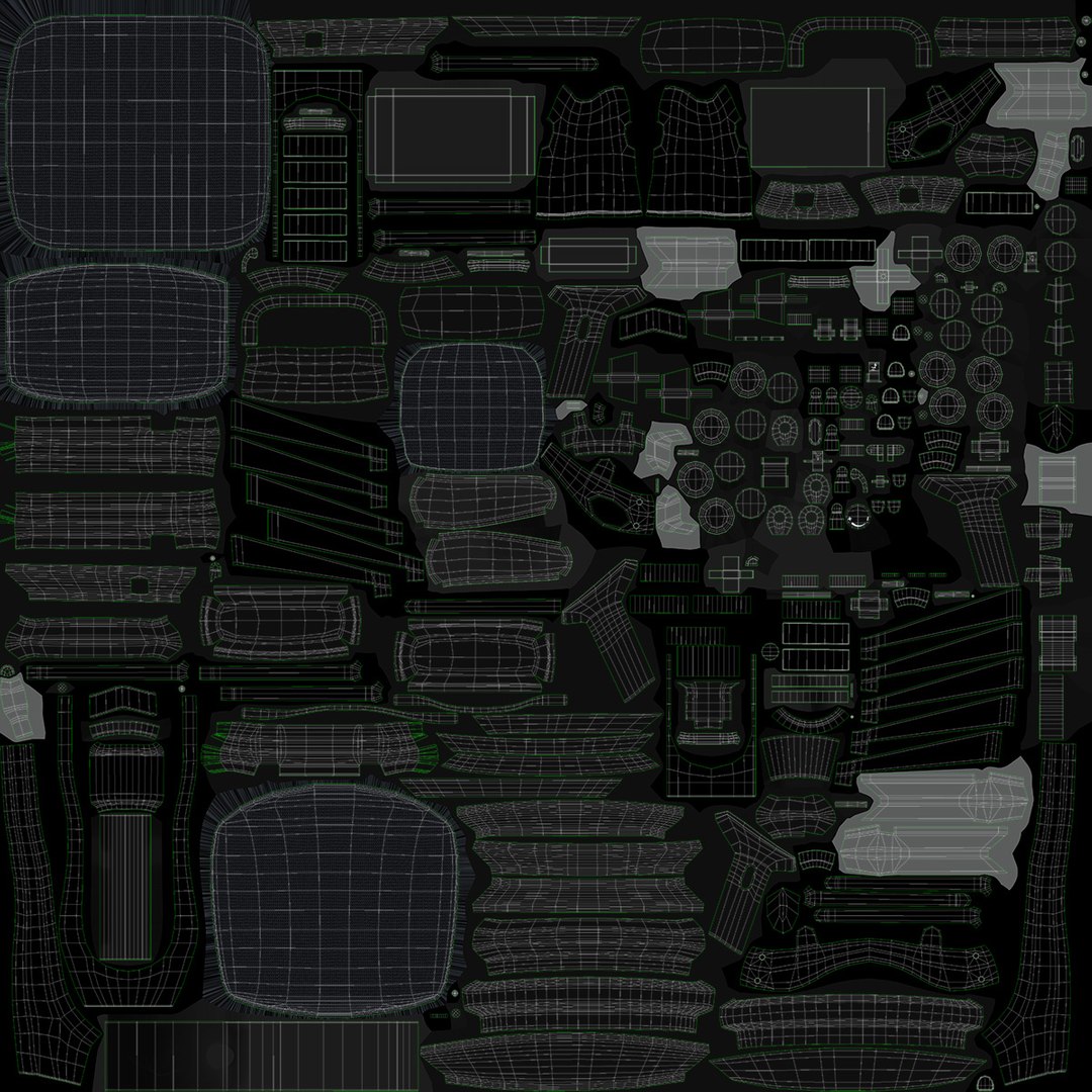 Office Chair 09 - 8K PBR Textures Model - TurboSquid 1815774