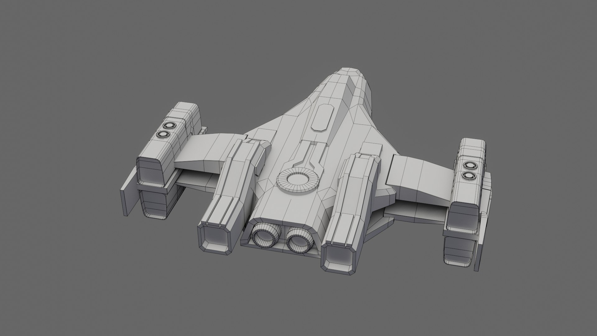 3D Sci-Fi Aircraft - Low Poly - Game Ready - PBR - TurboSquid 1798862