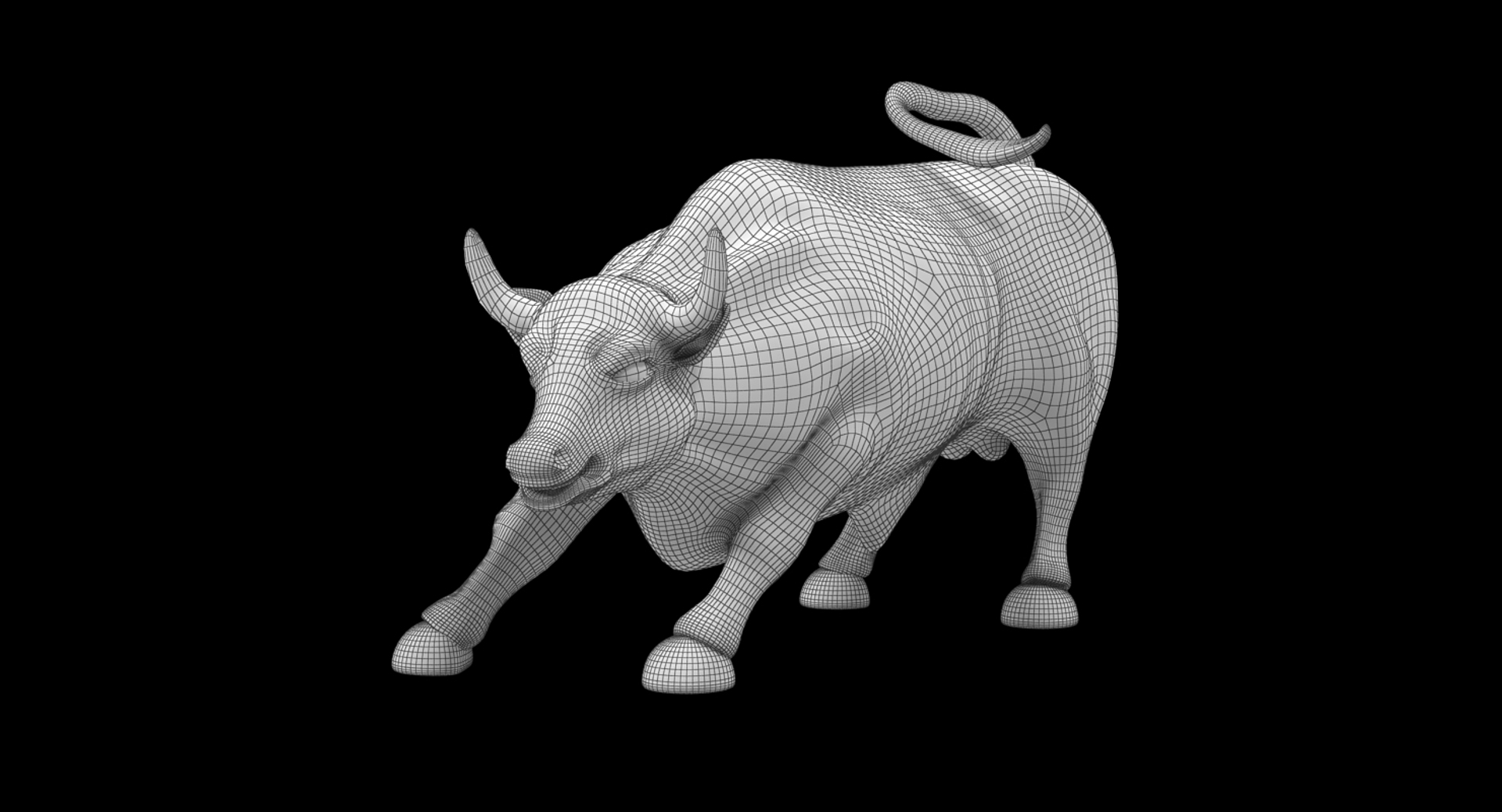 Wall Street Bull Obj