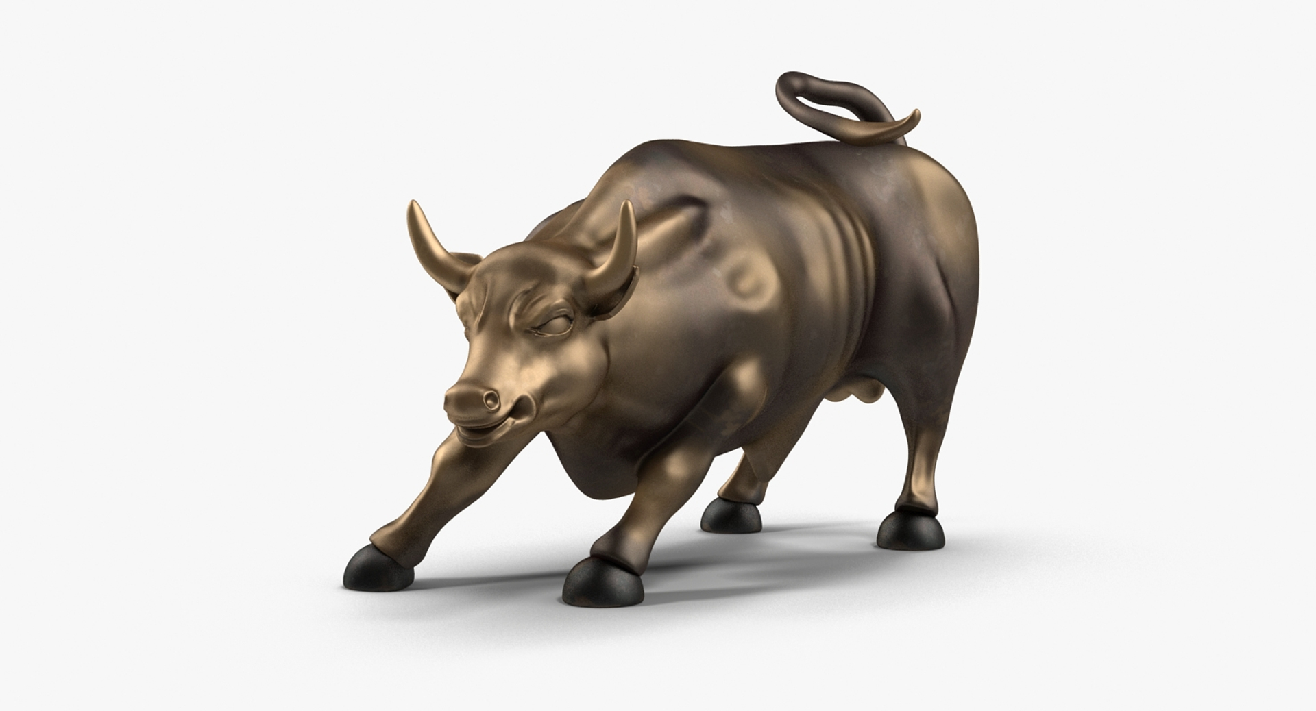 Wall Street Bull Obj