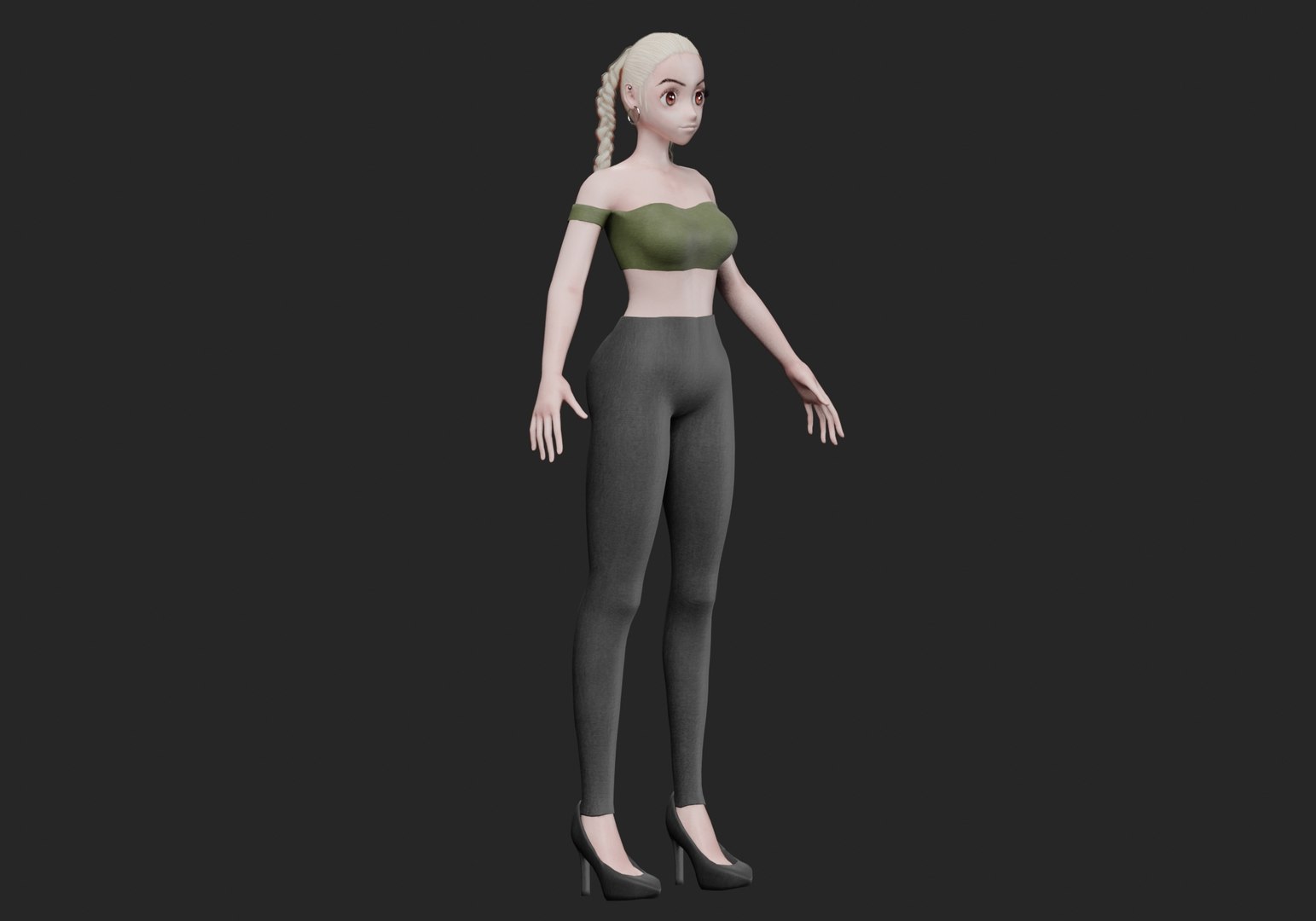 3D Model Cute Beautiful Girl V24246 - TurboSquid 2272541