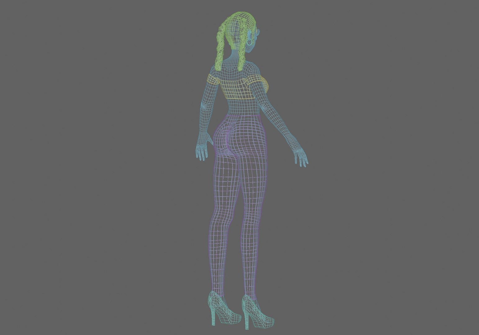 3D Model Cute Beautiful Girl V24246 - TurboSquid 2272541