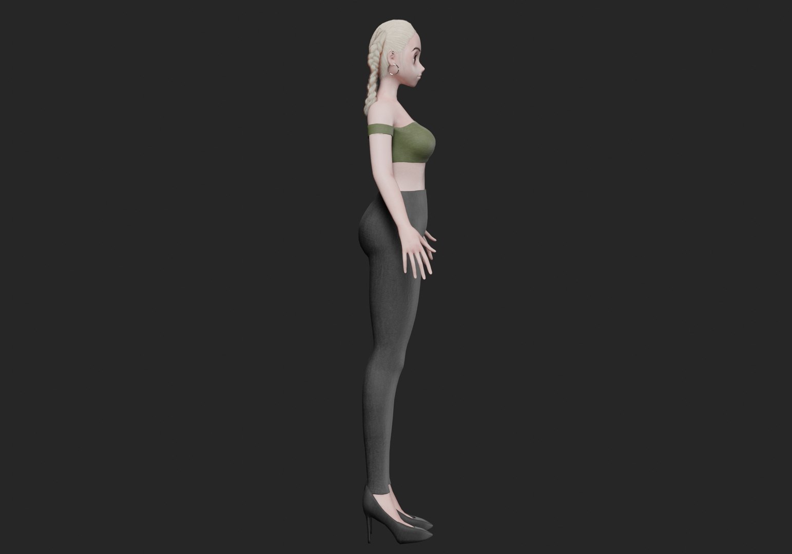 3D Model Cute Beautiful Girl V24246 - TurboSquid 2272541