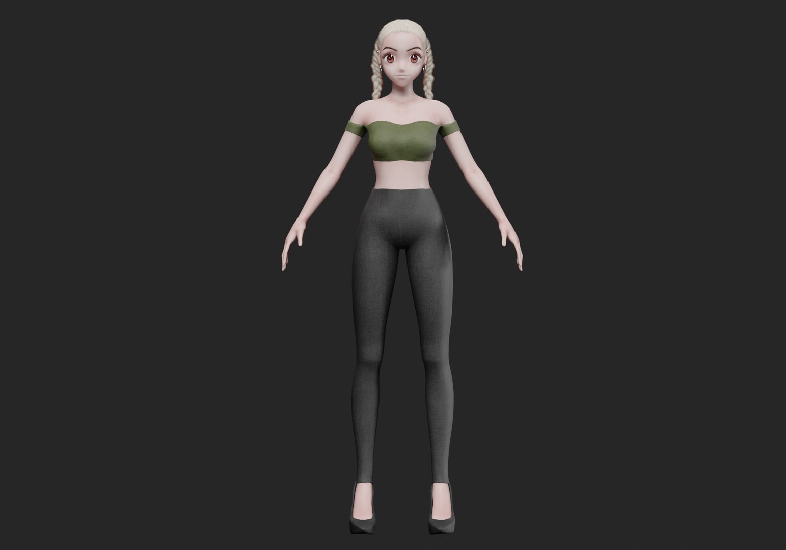 3D Model Cute Beautiful Girl V24246 - TurboSquid 2272541