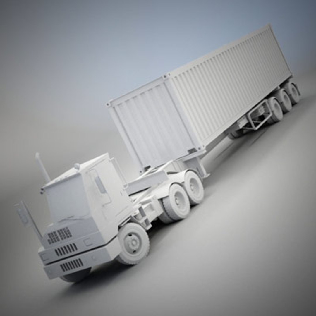 ottawa yard truck shipping container 3d model