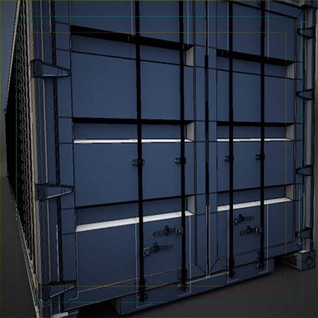 ottawa yard truck shipping container 3d model