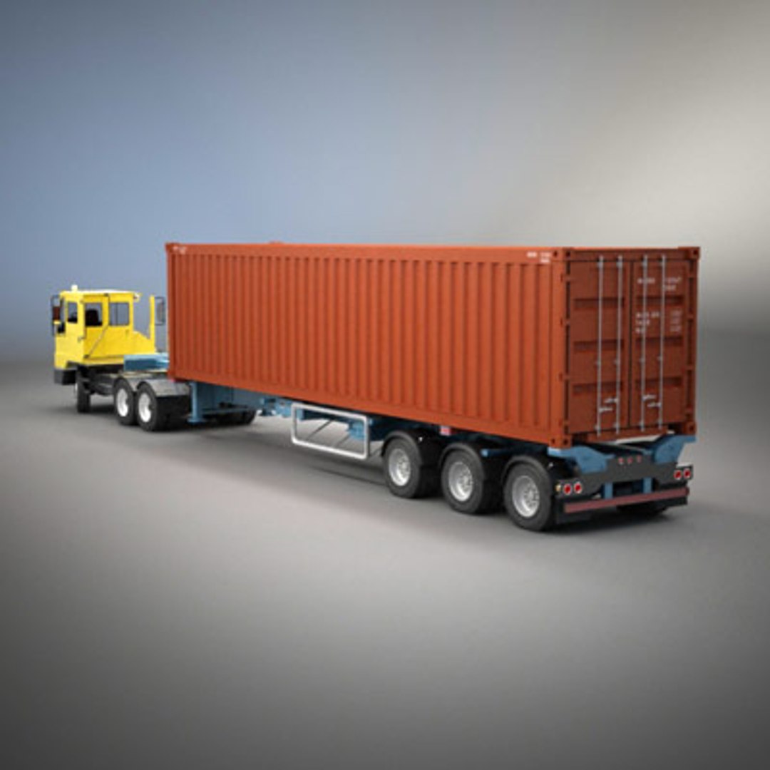 ottawa yard truck shipping container 3d model