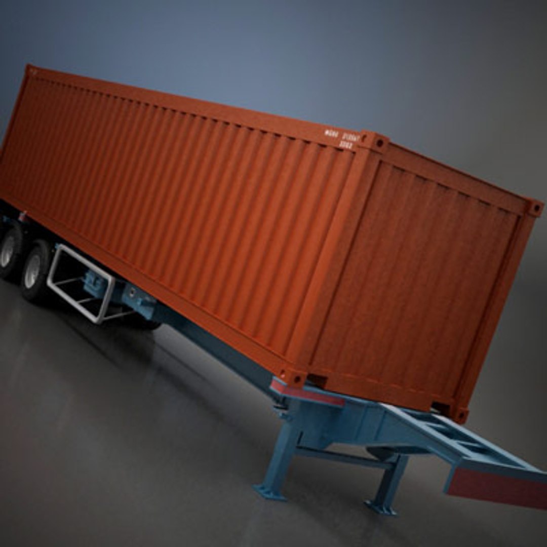 ottawa yard truck shipping container 3d model