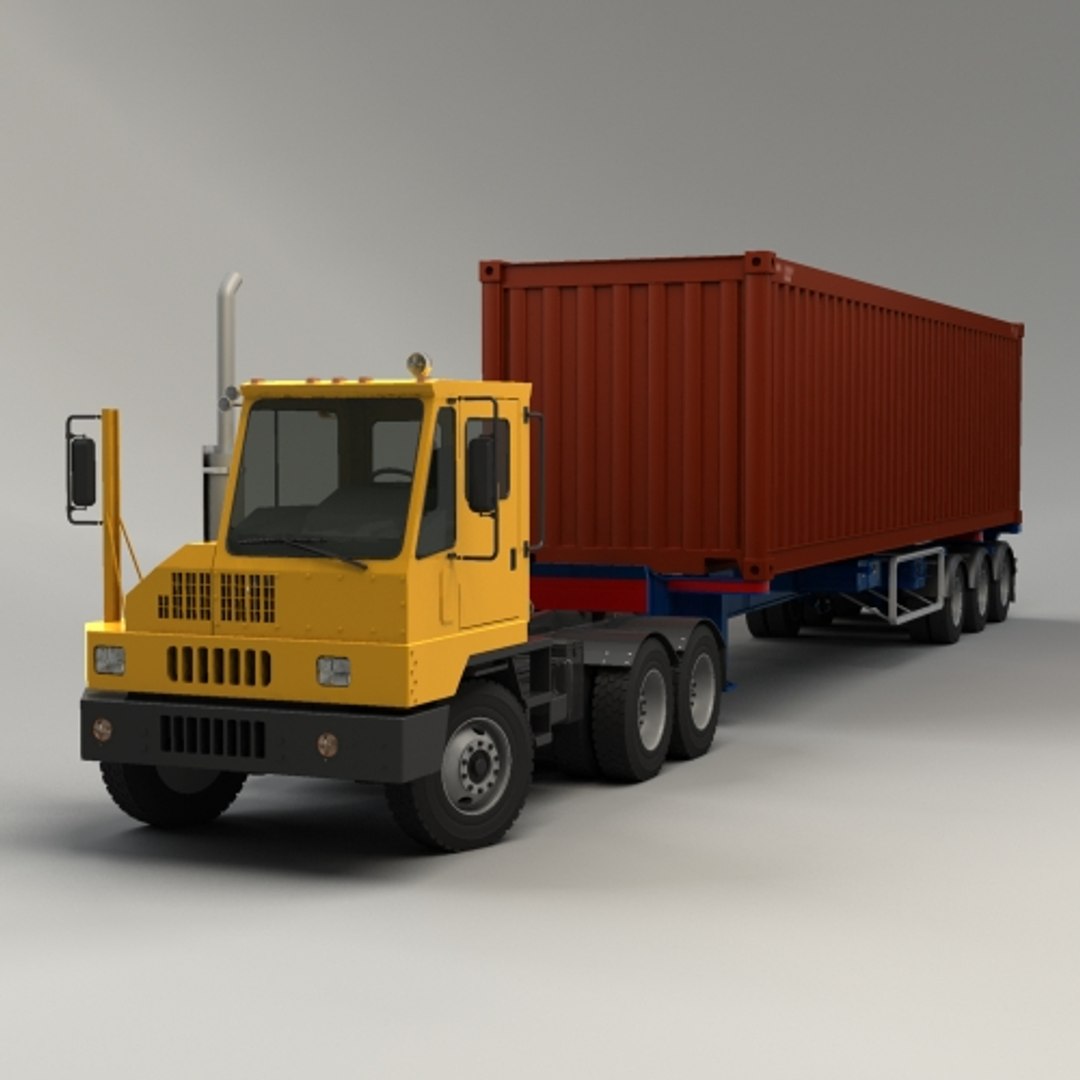 ottawa yard truck shipping container 3d model