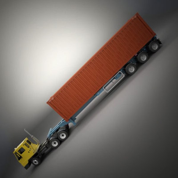 ottawa yard truck shipping container 3d model