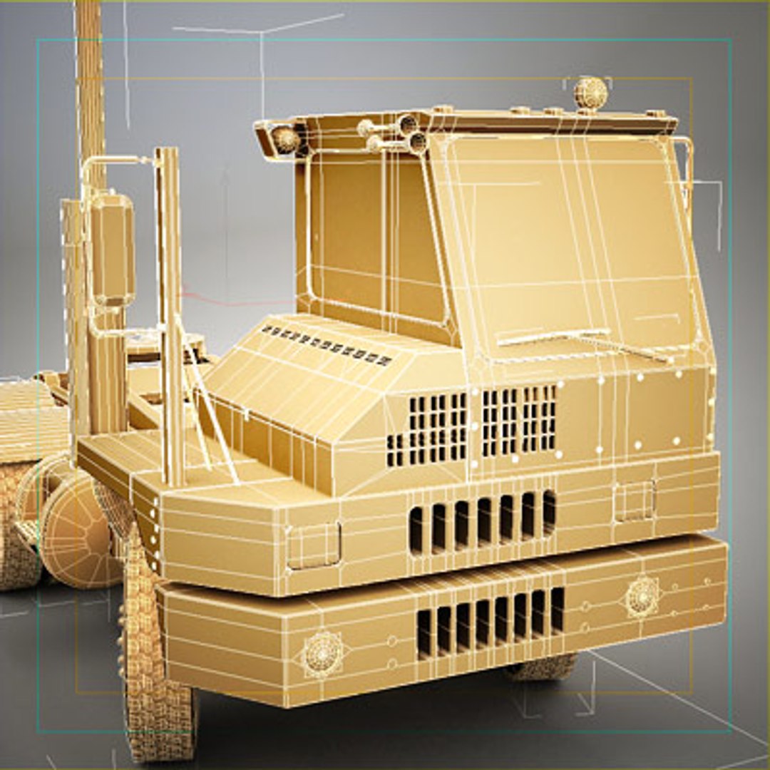 ottawa yard truck shipping container 3d model