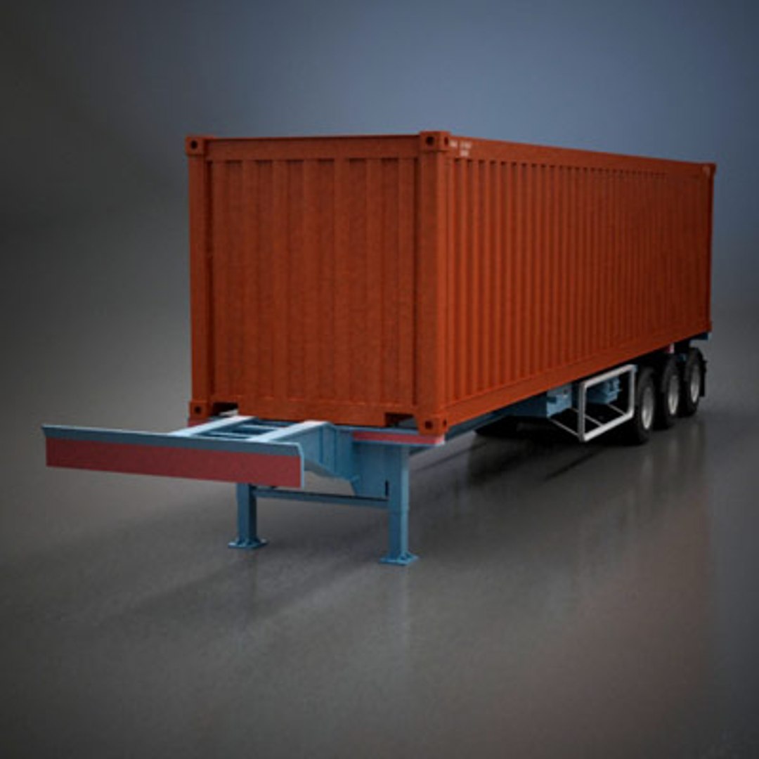 ottawa yard truck shipping container 3d model
