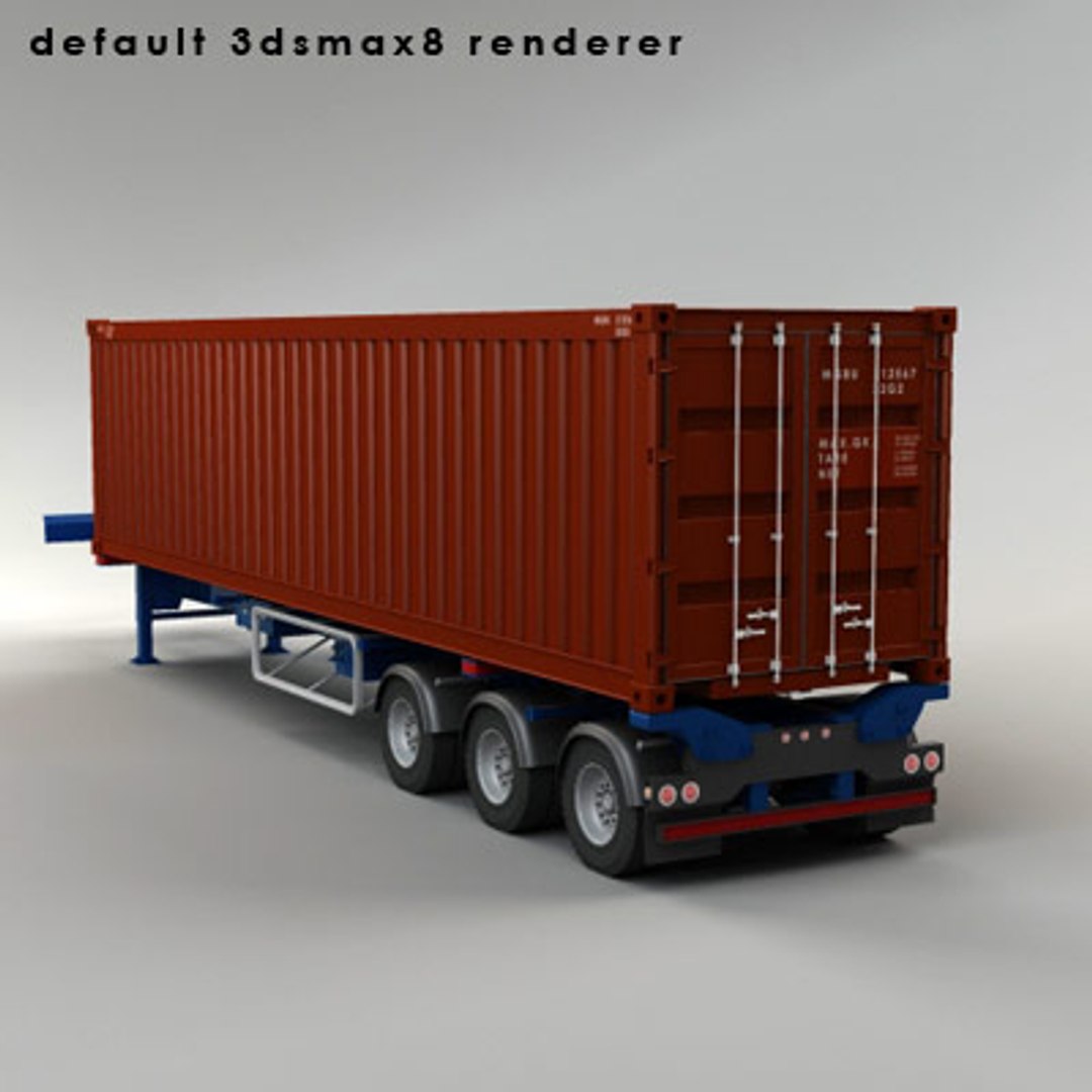 ottawa yard truck shipping container 3d model