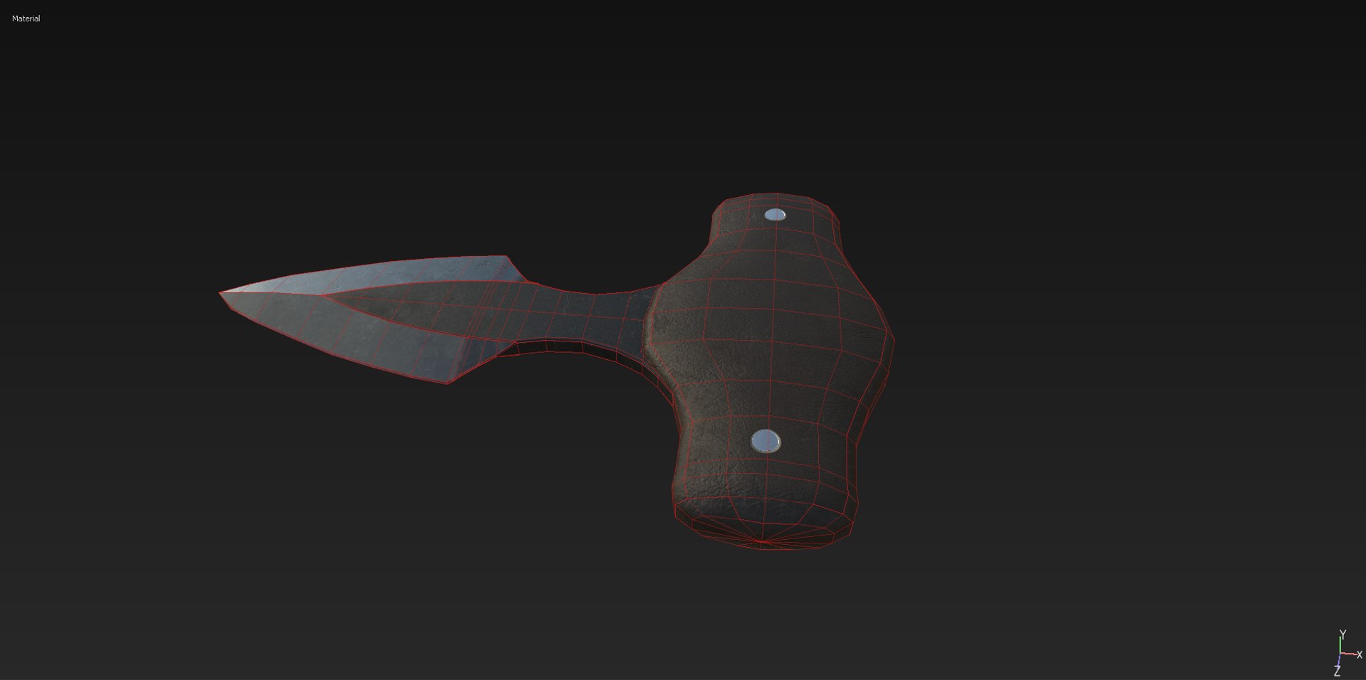 3d Model Push Dagger