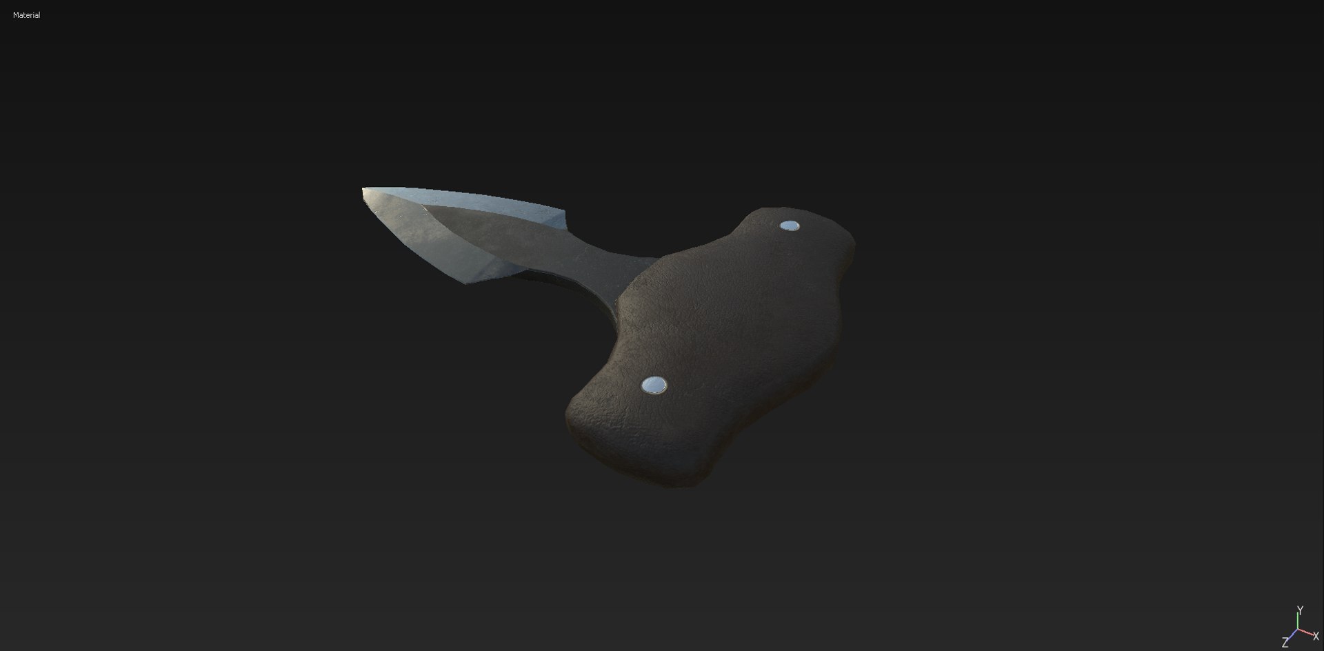 3d Model Push Dagger