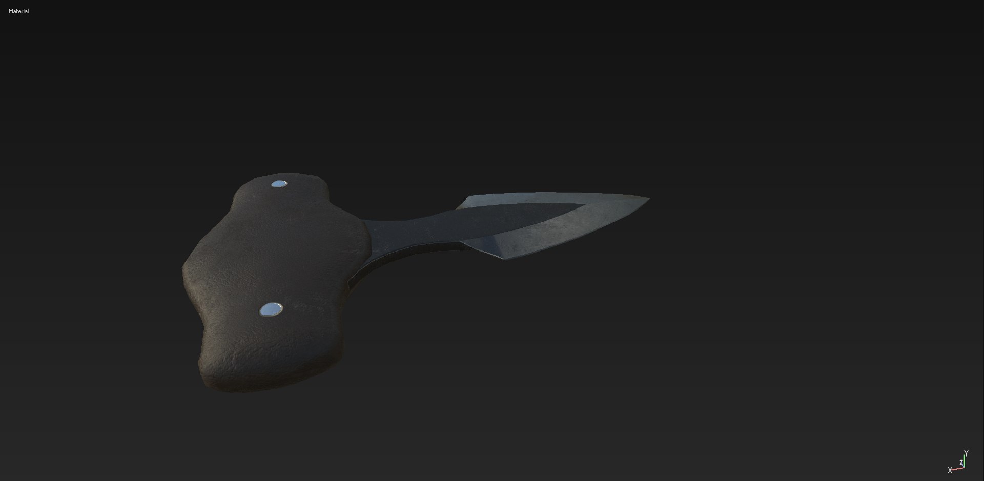 3d Model Push Dagger