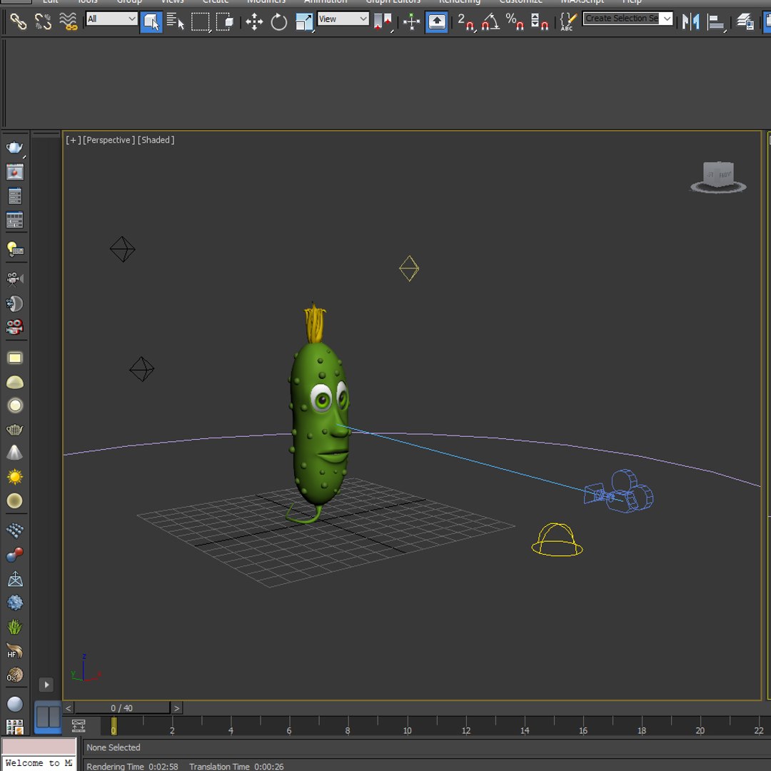 3D Pickle Cucumber Cartoon Model - TurboSquid 1651021