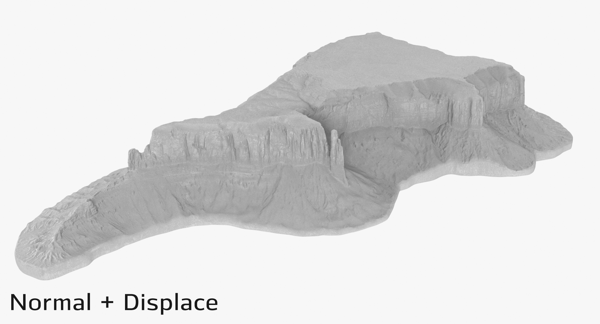 3D sandstone butte 11 - TurboSquid 1381625