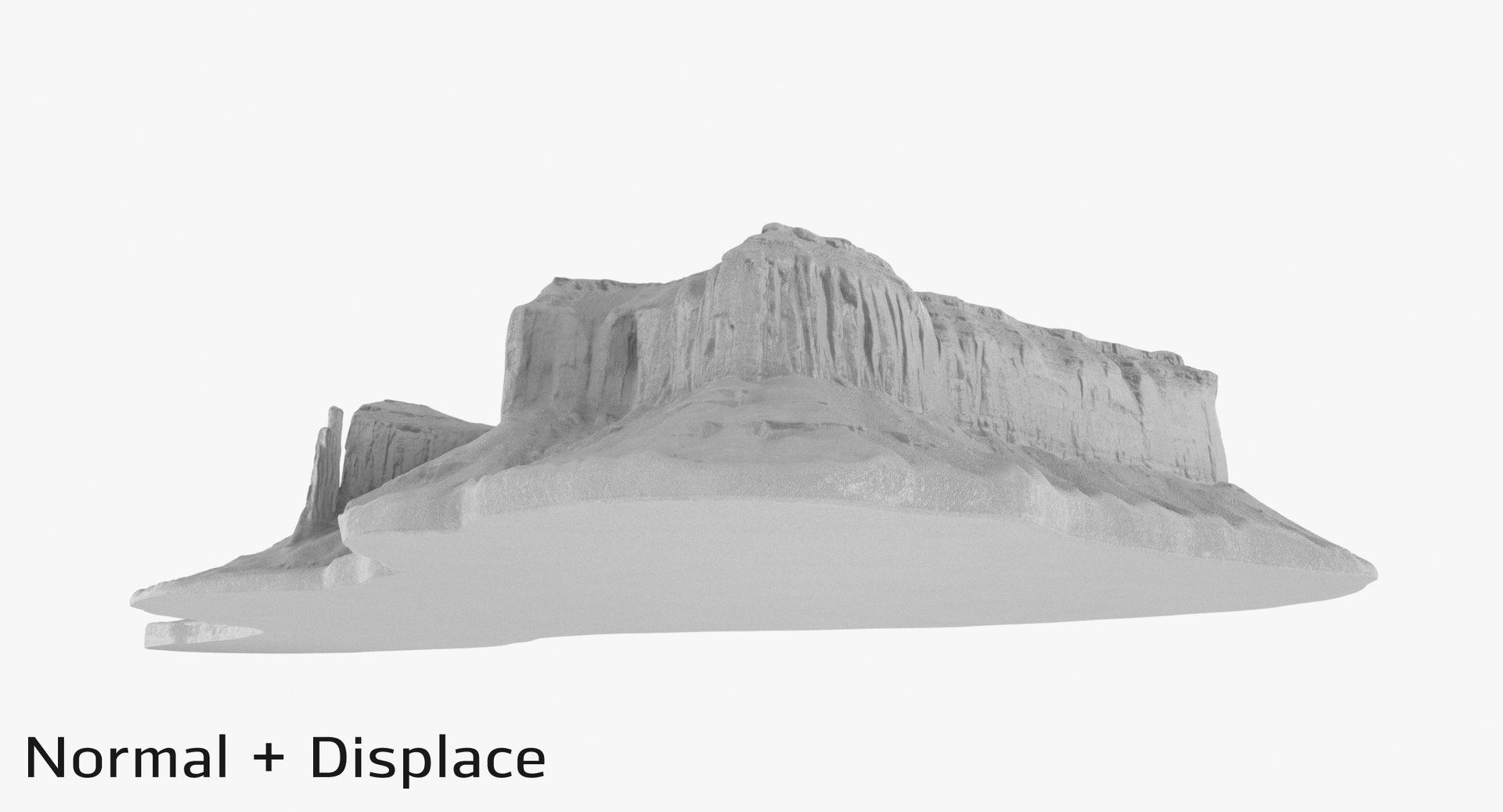 3D sandstone butte 11 - TurboSquid 1381625