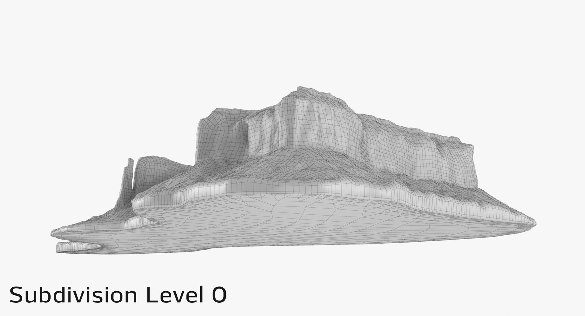 3D sandstone butte 11 - TurboSquid 1381625