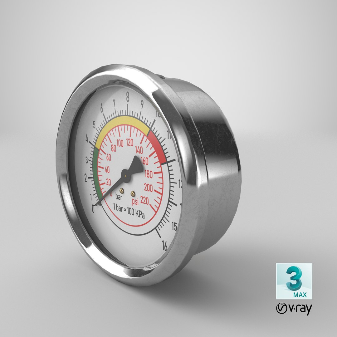 Pressure Gauge 3D Model 3D model - TurboSquid 1950883