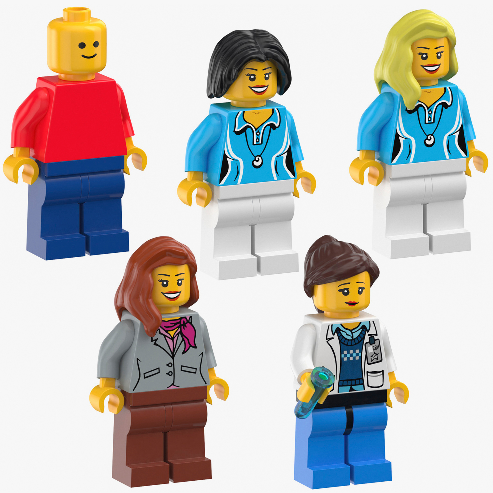 modelo 3d Mujeres lego - TurboSquid 1353266