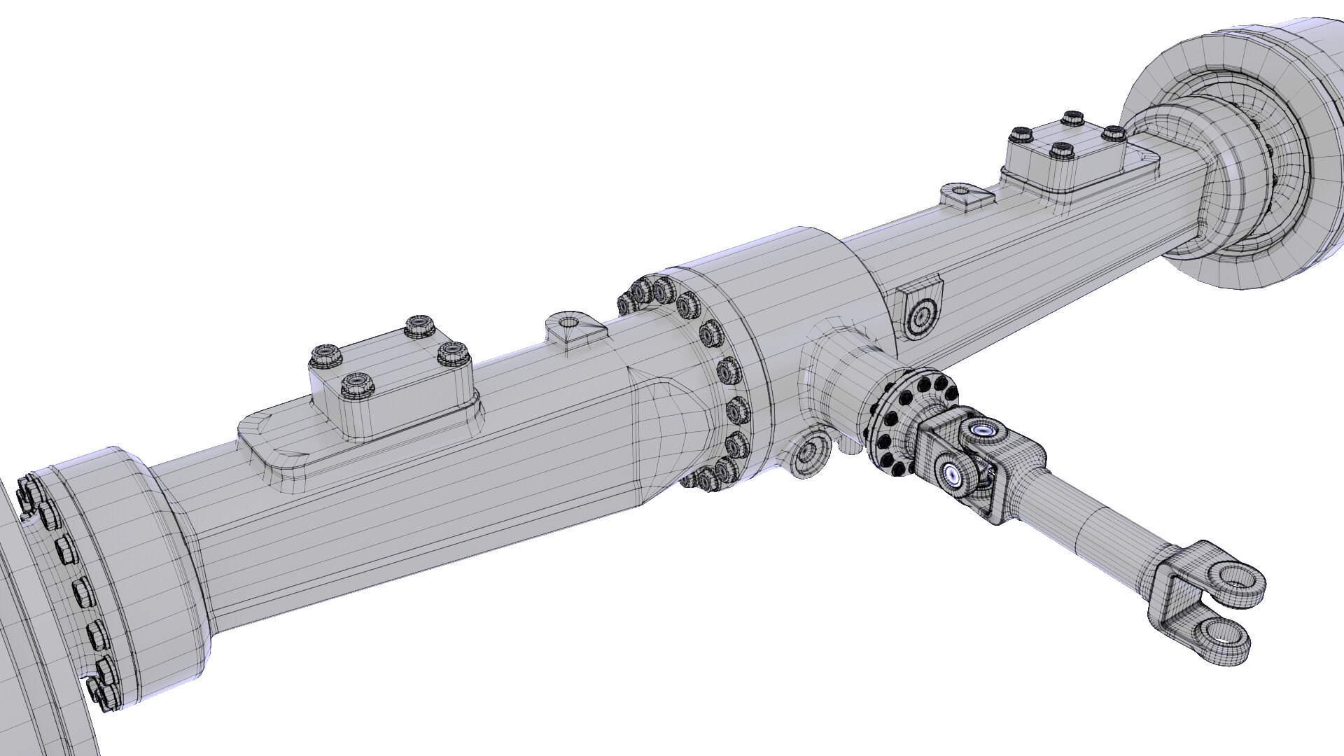 3D model suspension axle rear - TurboSquid 1582034