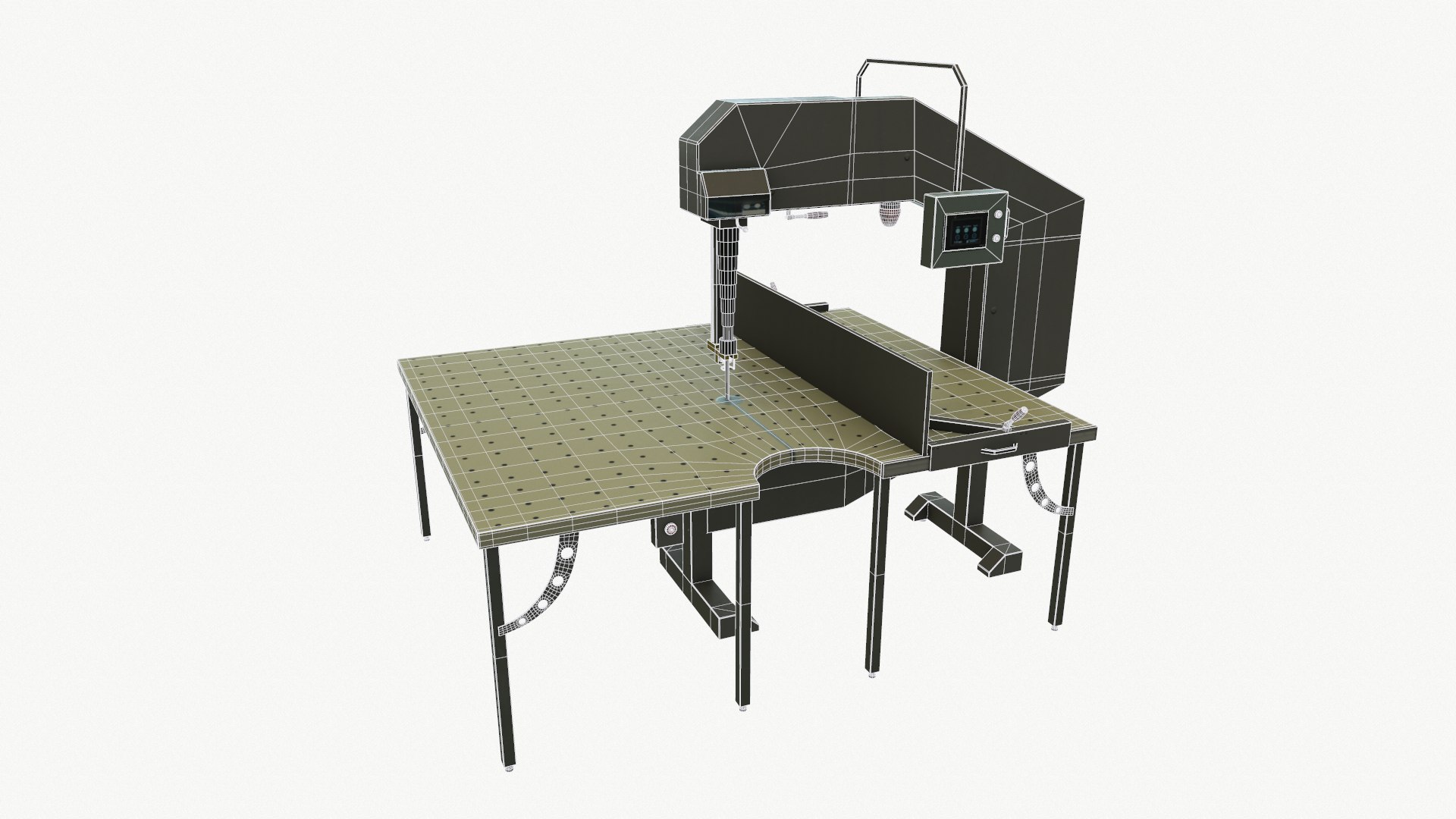 3D Model Fabric Cutting Machine - TurboSquid 2161462