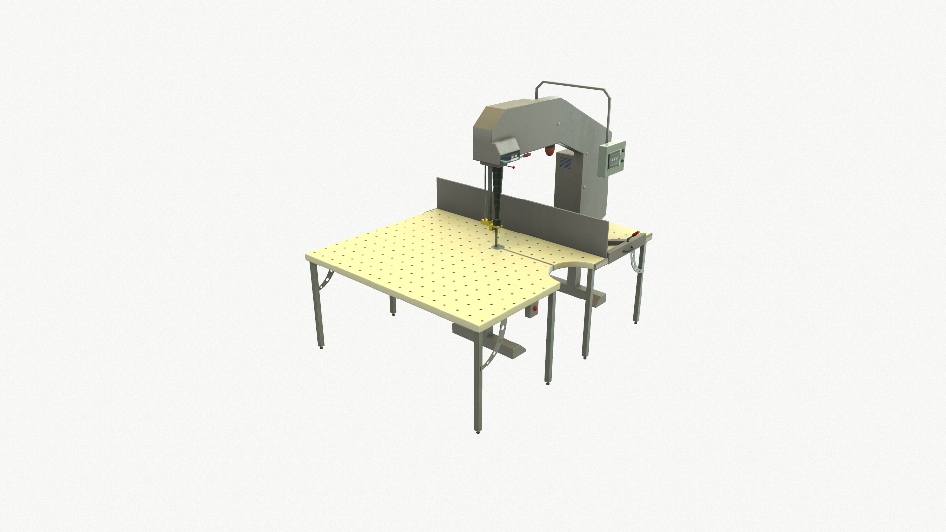 3D Model Fabric Cutting Machine - TurboSquid 2161462
