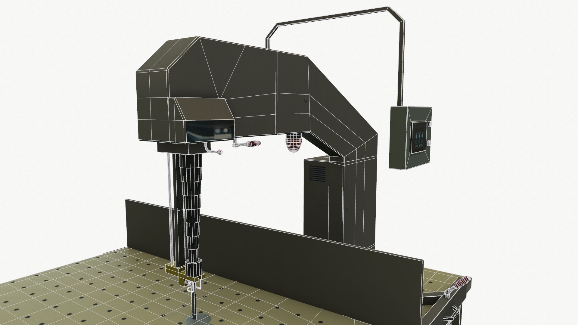 3D Model Fabric Cutting Machine - TurboSquid 2161462