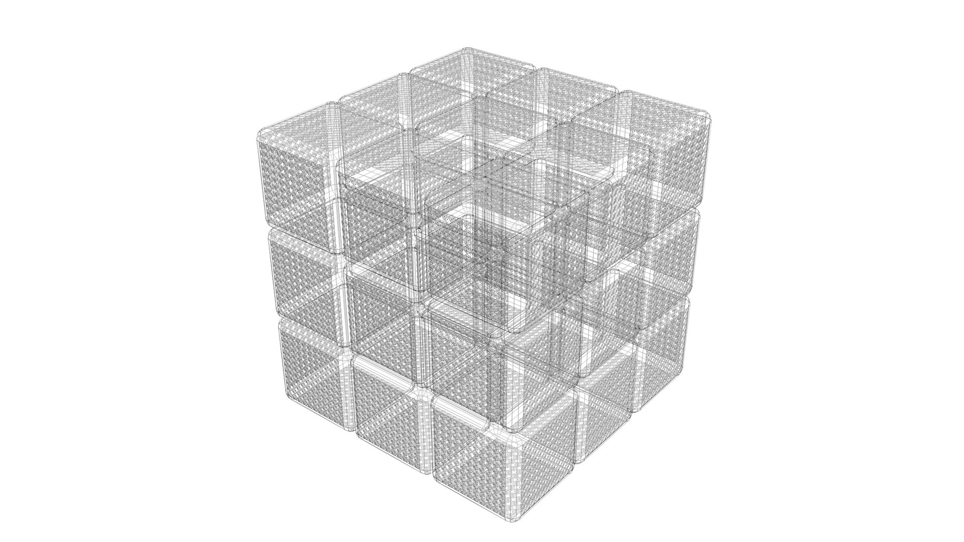 Crystal Rubiks Cube 3D - TurboSquid 1880439