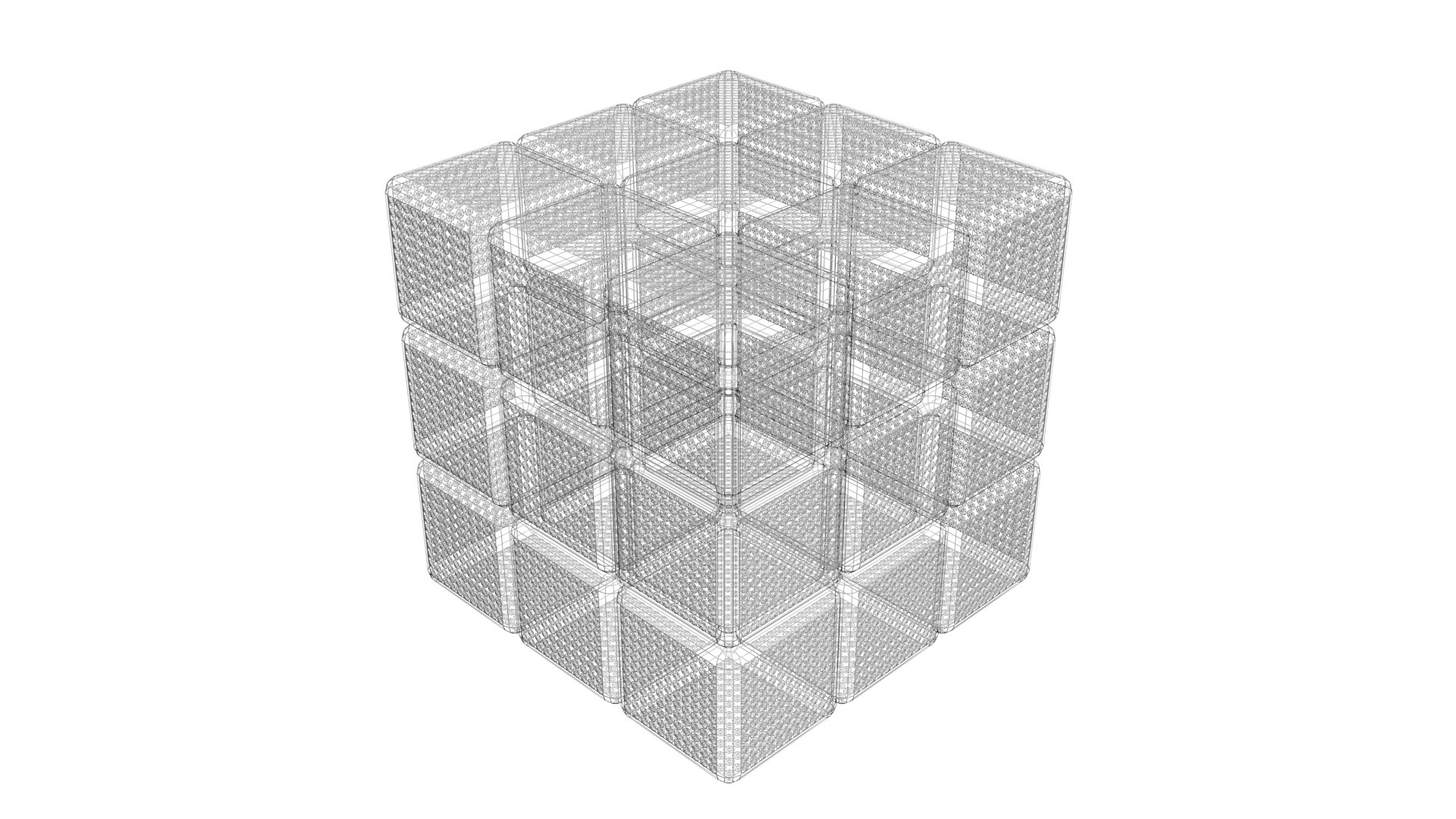 Crystal Rubiks Cube 3D - TurboSquid 1880439