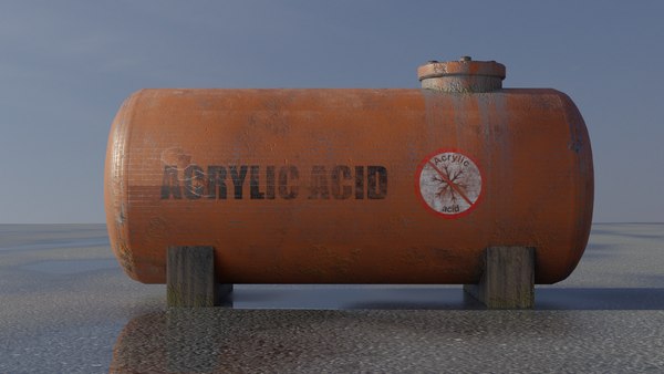 3D Industrial Acrylic Acid Storage Tank model - TurboSquid 1807215