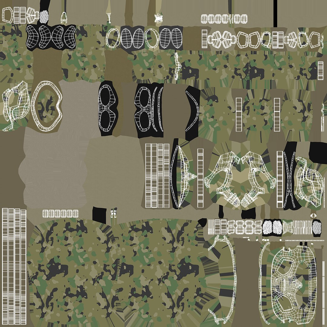 3D Tactical Mask Skull Camouflage Model - TurboSquid 2108898