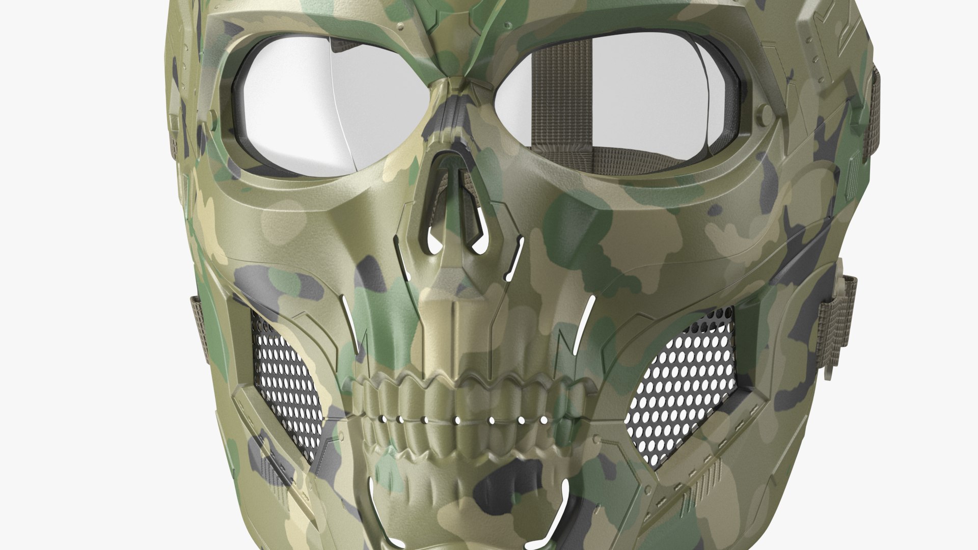 3D Tactical Mask Skull Camouflage Model - TurboSquid 2108898
